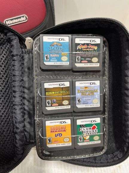 Nintendo DS Lite Crimson Edition handheld system with (14) games, comes ...