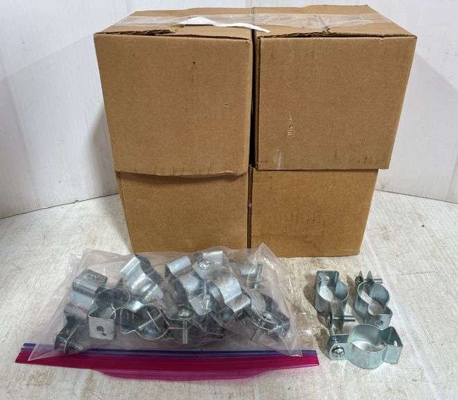 (4) Boxes of 1" conduit hanger and bag of hangers, new - Albrecht ...