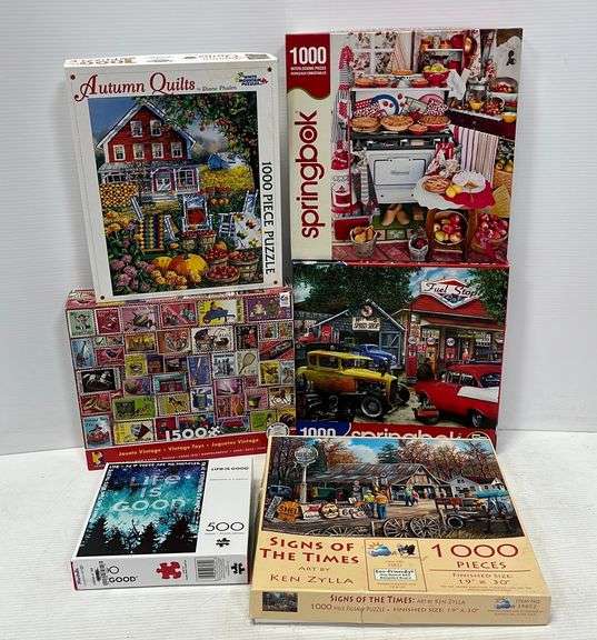 (6) Puzzles, all pieces included - Albrecht Auction Service