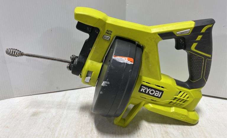 RYOBI 18V cordless drain snake, tested and works great, tool only, no ...
