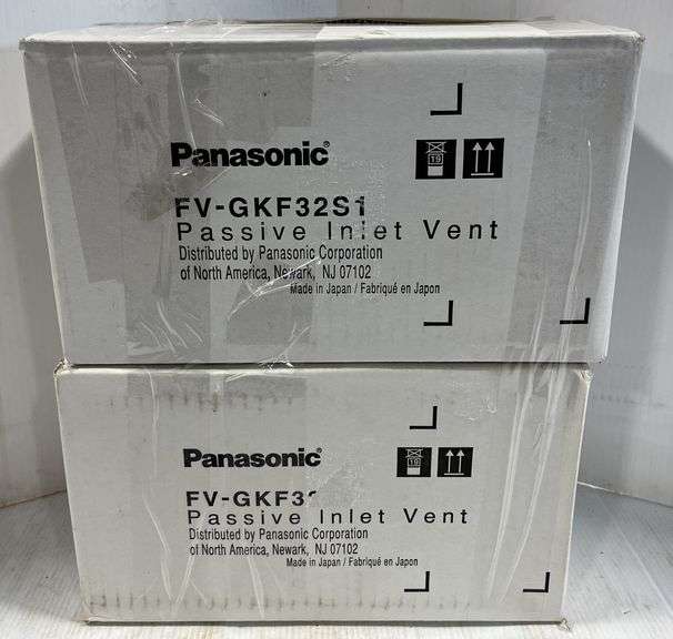 (2) Panasonic passive inlet vents, box- 12"W, new - Albrecht Auction ...