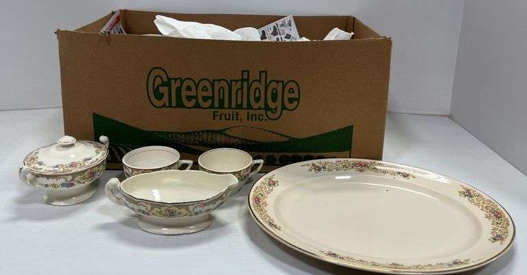 Vintage 1930s mildred mount clemens floral pattern ware, up to 12 3/4"W ...