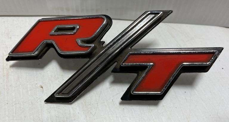 Dodge-Mopar R/T Body Badge, 6 1/2"L x 3 1/4"H, Dodge "R/T", NOS ...