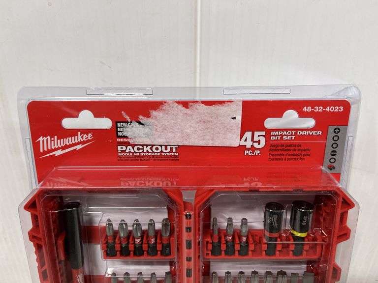 Milwaukee 45-piece shockwave impact driver set, up to 50x the life of ...