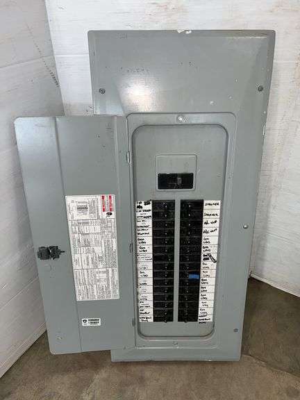 150 Amp panel full of breakers, 15 1/2"W x 4"D x 36"H, good - Albrecht ...