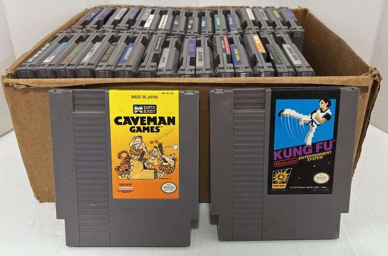 (33) Nintendo games, all have original 1985 copyright, used - Albrecht ...