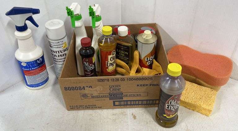 (2) WD 40; Lime Away; Light fixture cleaner; Silver polish; Old English ...