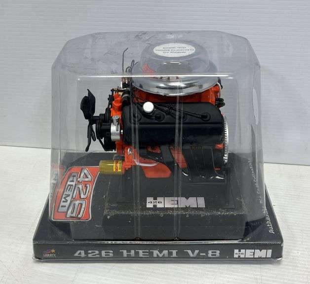 Liberty 426 Hemi V8 dual carb die cast collectible, dusty from storage ...