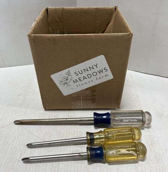 (13) Assorted Craftsman phillips screwdrivers, used, good - Albrecht ...