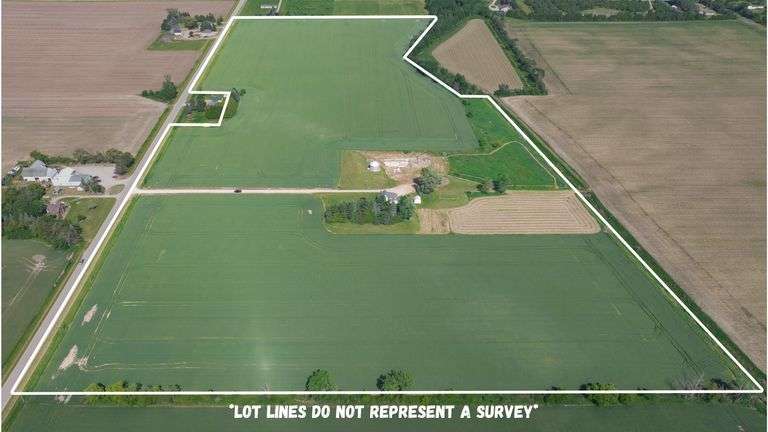 Approx. 57.58 Acres +/- of tiled farm land including a 1 1/2 story farm ...