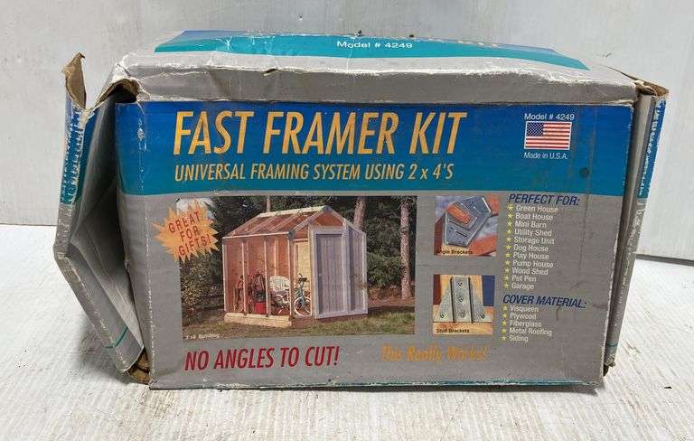 Fast framer kit, universal framing system, uses 2x4s - Albrecht Auction ...