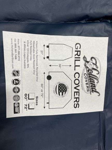 Holland "Michigan" grill cover, NIP - Albrecht Auction Service