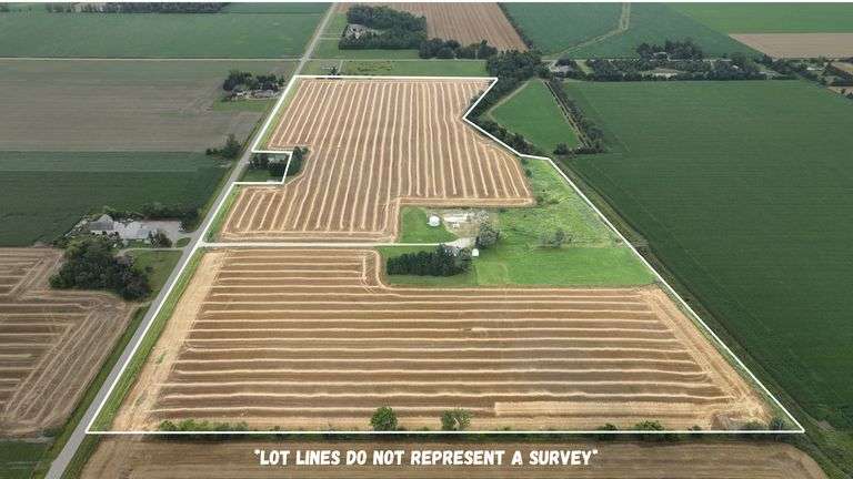 Approx. 57.58 Acres +/- of tiled farm land including a 1 1/2 story farm ...