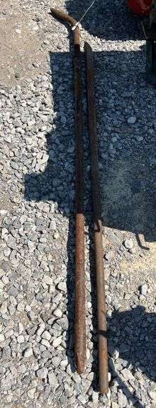 Steel rods for removing rocks, 4' and 5', solid, used, excellent ...