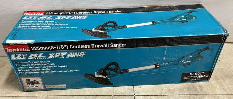 Makita No. XLSOIT, 18V LXT 9" drywall sander kit, NIB - Albrecht ...