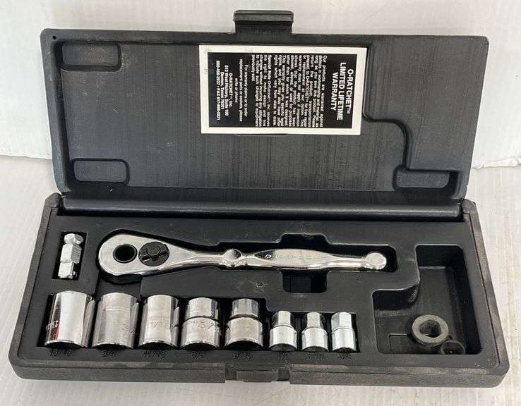 O-Ratchet 12-piece HEX drive set, stamped USA on sockets, looks new ...