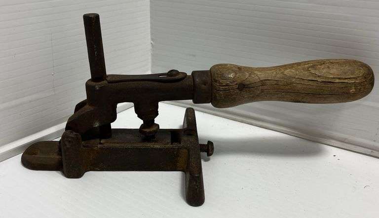 Older marbles saw set tool, made in Gladstone, MI, USA, 9 1/2"L overall ...