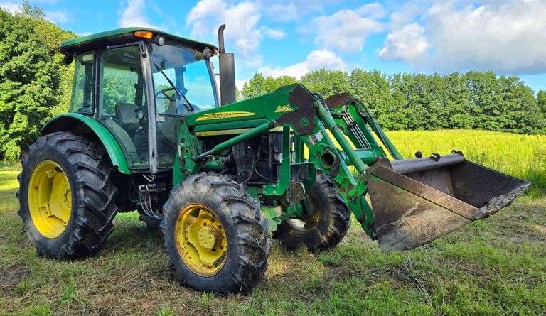 John Deere 6403 Tractor, 4x4, (6200 Hours), Good Tires, Includes Loader ...