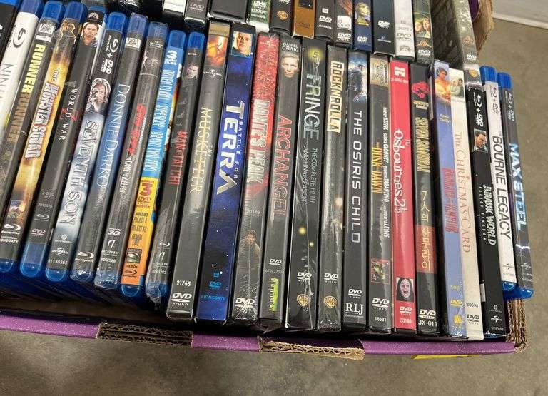 (77) Assorted DVDs, different titles and genres, some series, some DVDs ...