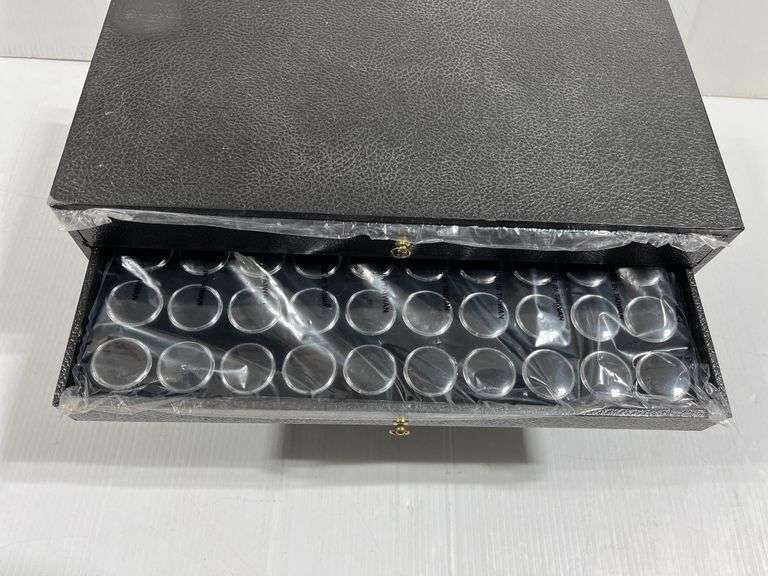 Jewelers/Gemologist parts case with (250) cups, case- 15 1/2"W x 8 1/4 ...