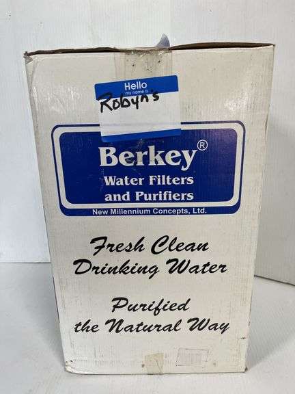 Berkey Water Filtration/Purification, 3-gallon, NOS - Albrecht Auction Service