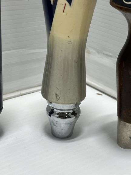 (3) Beer tap handles, Bud Light, Busch Light, Michelob Light, up to 10 ...