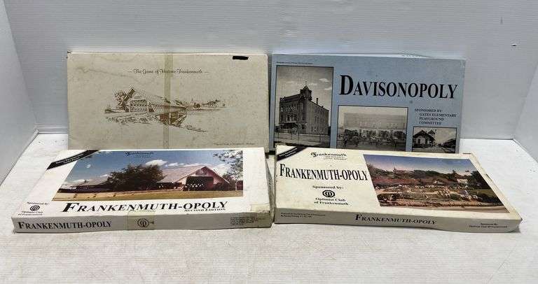 (4) Older Local Michigan City Versions of the Monopoly Board Games ...