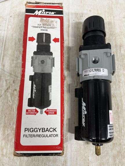 Milton 1/2" Piggyback filter/regulator, Part. No. 1111, 1/2 NP+, NIB ...