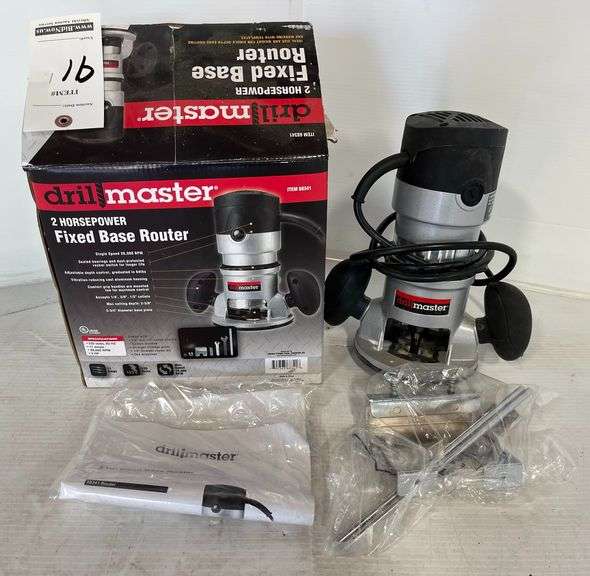 Drill Master 2 HP Fixed Base Router with Original Box, works great ...