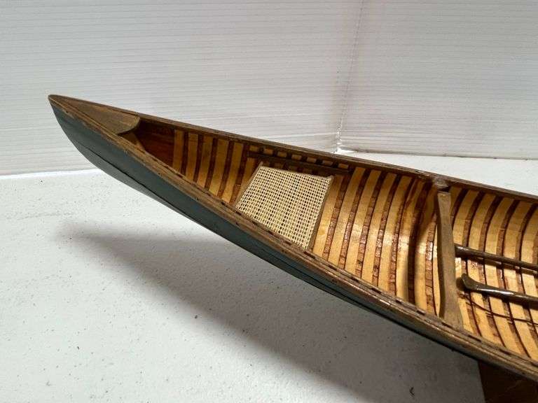 PAA Model Plane, and a Model Canoe with Paddles on Stand - Albrecht ...