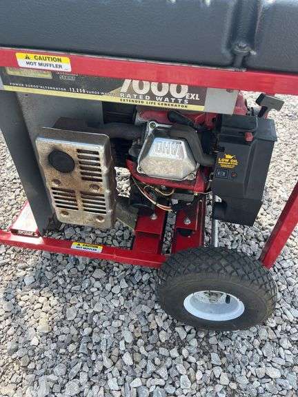 Generac 12,500/7000W generator, 14 HP B&S engine, electric start ...