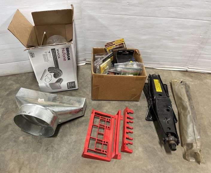 HVAC, electric items, and car jack, include: Duct work, electrical ...