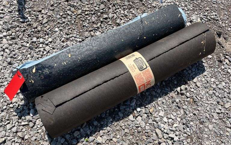Roll of 15 lb. felt tar paper, and roll of ice shield - Albrecht ...