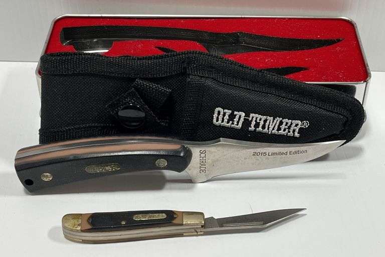 Schrade 2015 Limited Edition 7" knife with case, small jack knife ...