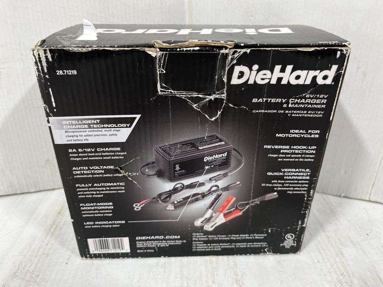 Diehard 6V/12V battery charger and maintainer, good - Albrecht Auction ...