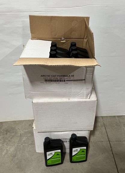 (36) Quarts of Arctic Cat Formula 50 oil, new - Albrecht Auction Service