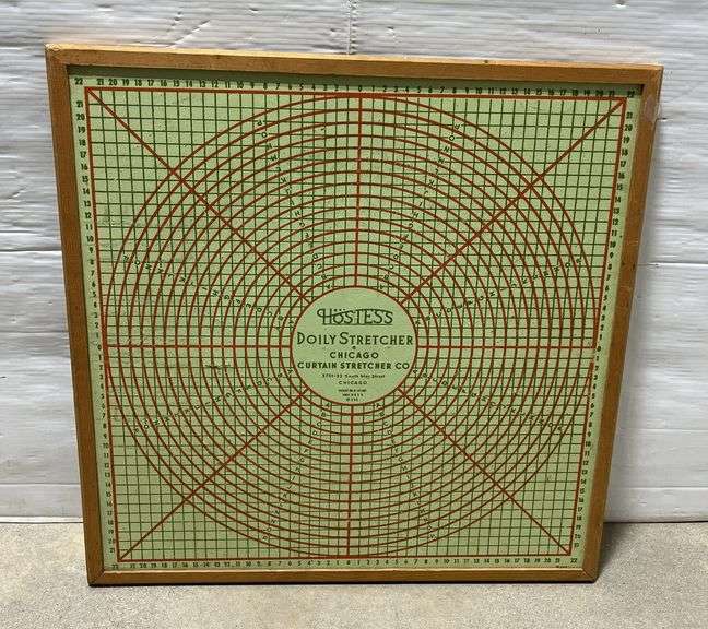 Hostess doily stretcher, 24 1/2" x 24 1/2", used, very nice - Albrecht ...