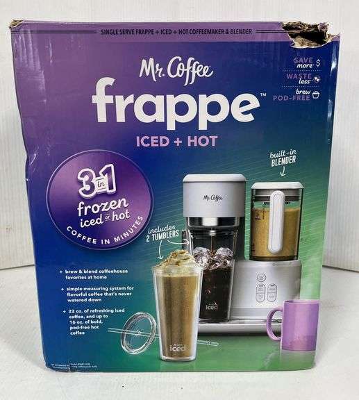 Mr. Coffee single serve frappe and iced coffee maker with blender ...