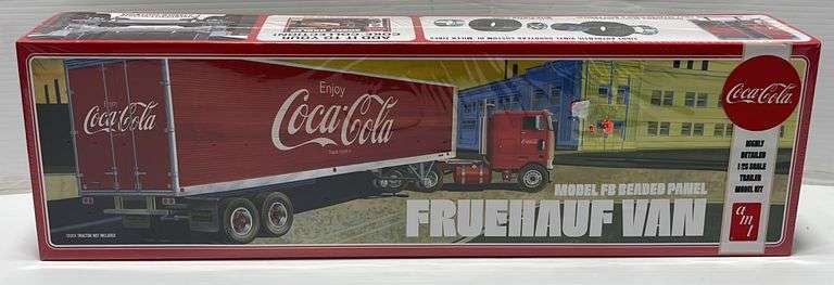 AMT Fruehauf Van Coca Cola semi trailer model kit, 1/25 scale, mint in ...