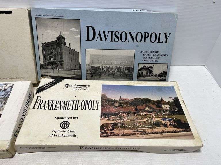 (4) Older Local Michigan City Versions of the Monopoly Board Games ...