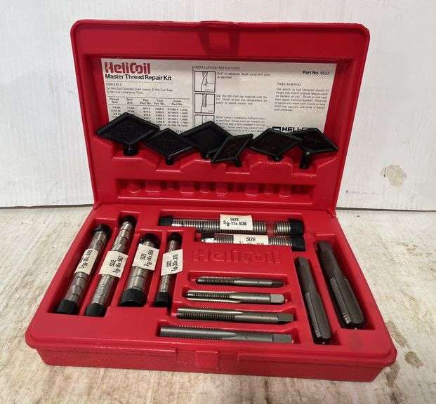 Helicoil master thread repair kit, Part No. 5522, NIB - Albrecht ...