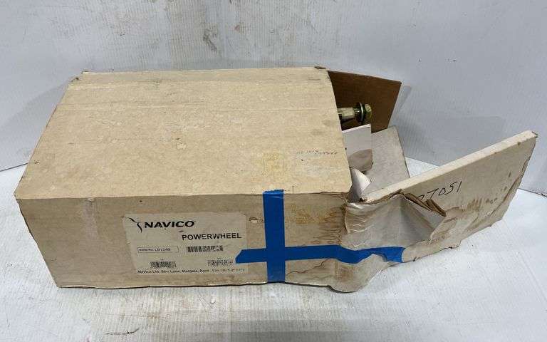 Navico power wheel marine autopilot system, box has wear, unknown, as ...