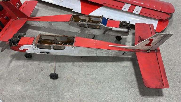 (2) RC 4' Remote Control Planes for Parts, Other Parts Include: (3) 5 ...