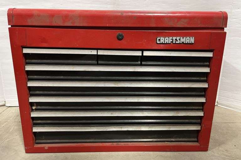 Craftsman 8-drawer toolbox with tools, 26"W x 19"H box - Albrecht ...