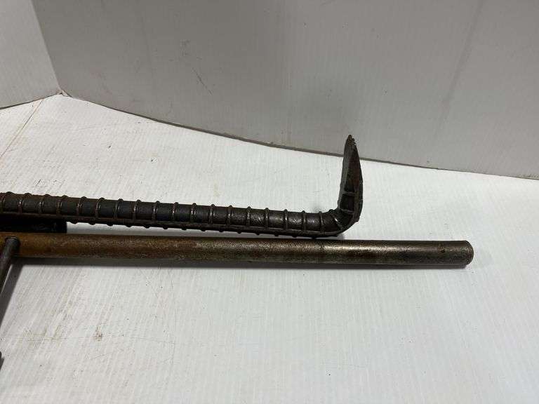 (2) Crow bars, 6" and 32"' Pry bar, 16"; C-clamp, 10", used - Albrecht ...