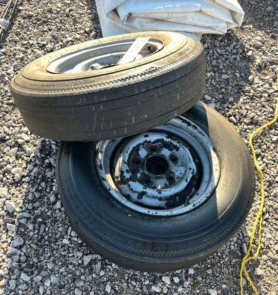 (2) Chevy wheels, 13" rim size with the 5-bolt x 4.75" full size ...