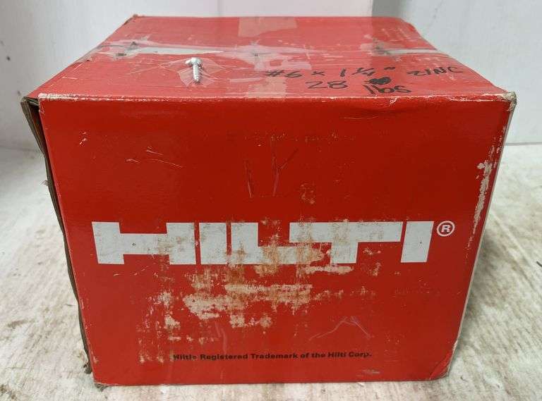 28 lbs. of zinc coated #6 1 1/4" decking or drywall screws, only opened ...