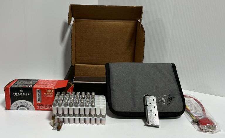 (93) Rounds Federal ammunition, 9mm Luger, 115-grain, aluminum case ...