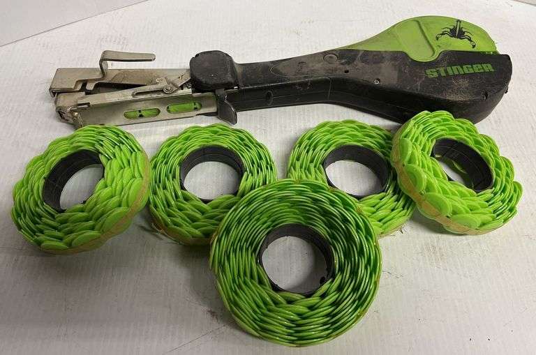 Stinger Cap Stapler with (5) Rolls of Caps - Albrecht Auction Service