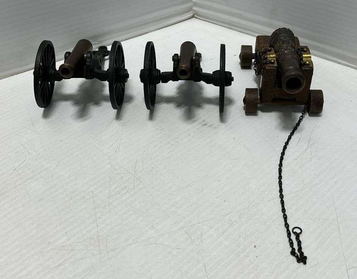 (3) Older Model toy cannon replicas, include: Canon Maria Española ...